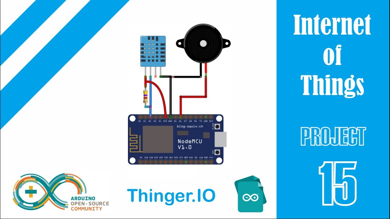 Update Suhu dan Kelembaban di Thinger.io menggunakan NodeMCU - YouTube