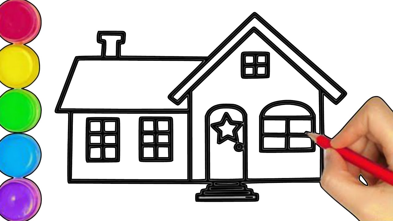 How to Draw a Sweet Home 🏡 | Very Simple Drawing | Drawing for Kids ...