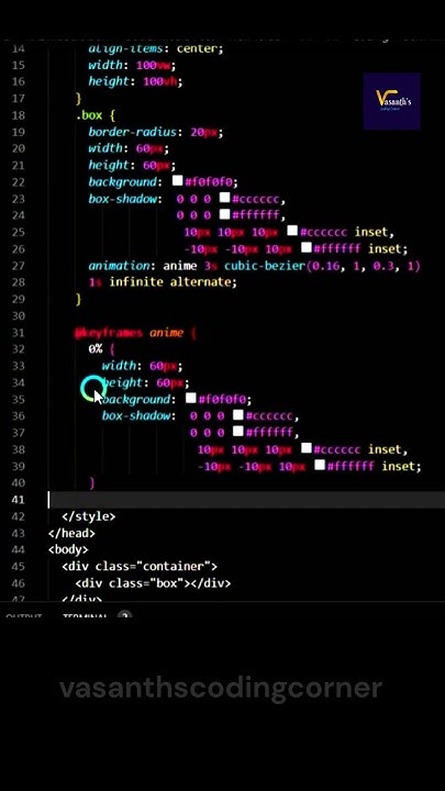 Box Animation Using Html And Css Html Css3 Webdevelopment Coding Tutorial Youtube