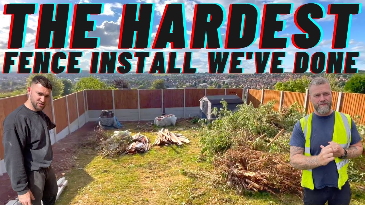 THE HARDEST FENCE INSTALL WE'VE EVER DONE ON YOUTUBE! - This Week At D ...