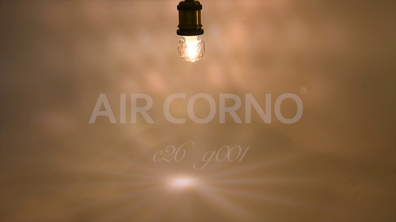 【AIRCORNO電球 e26 g001】エアコルノLED電球 クリスタルカットデザイン - YouTube