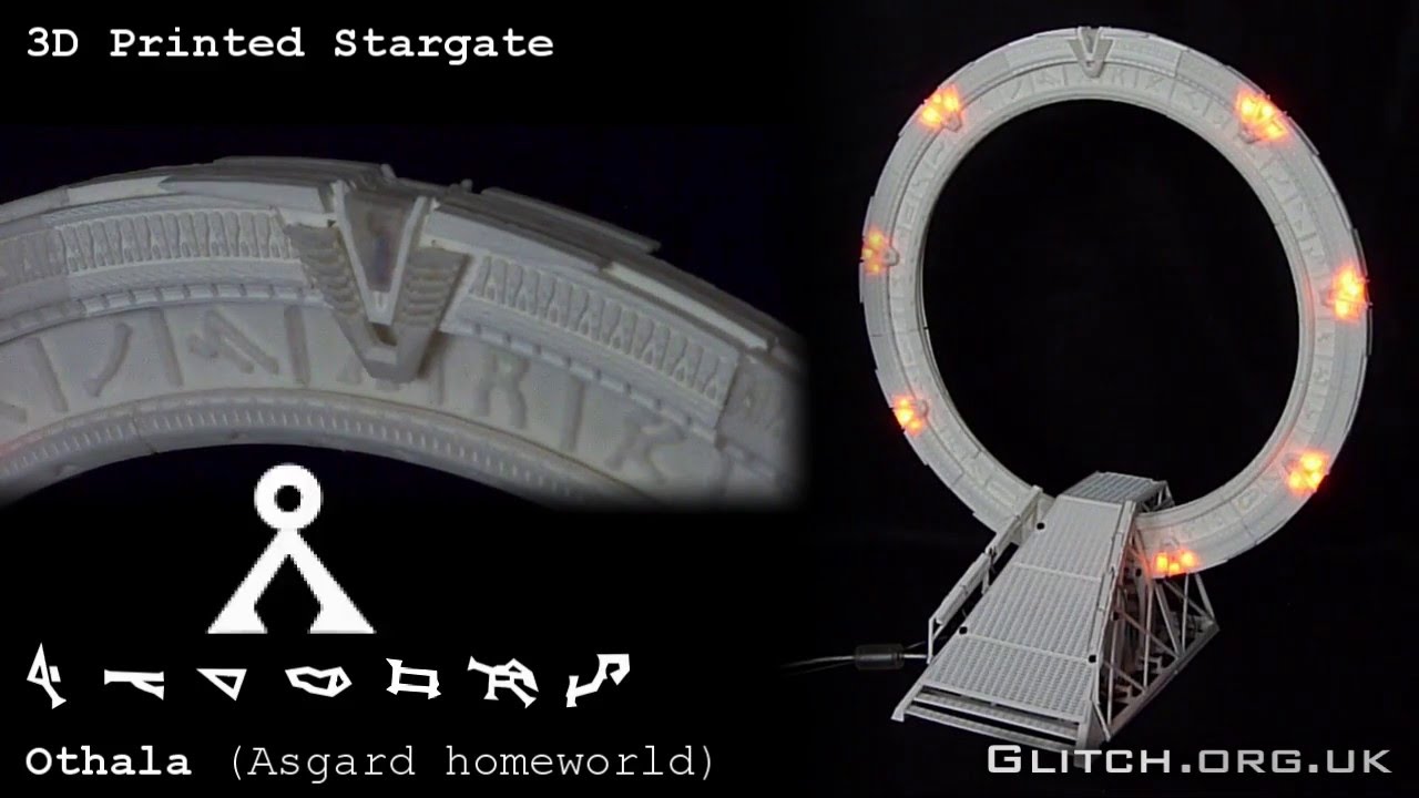 3D Printed Working Stargate V2 - Asgard - YouTube