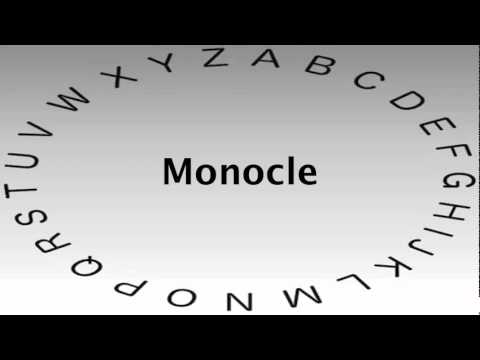 Spelling Bee Words and Definitions — Monocle - YouTube