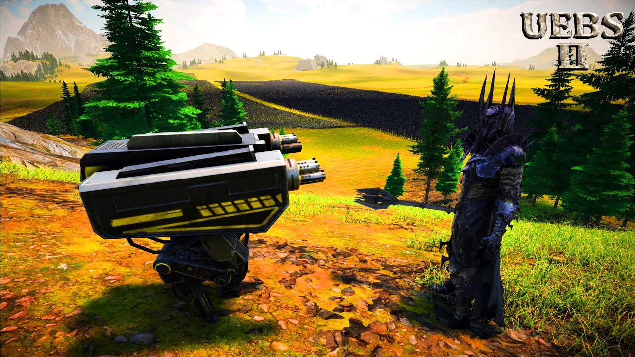 50,000 T-45 SHOTGUNS vs 50,000 SAURONS | Ultimate Epic Battle Simulator ...