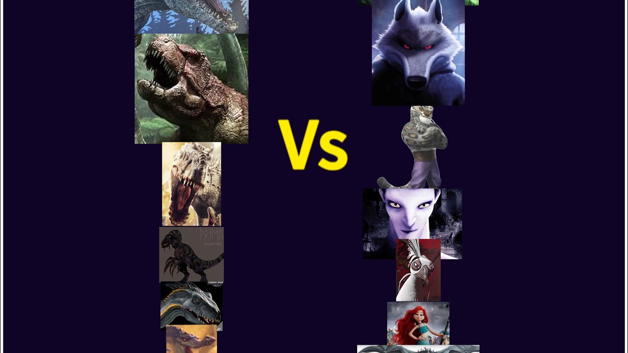 Dinosaurs Villains vs DreamWorks Villains 65 sub Special - YouTube