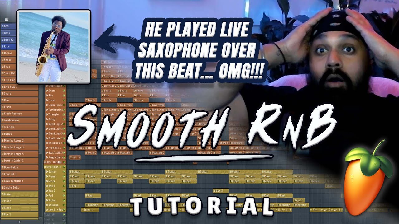 Making a Smooth RnB Rap Beat | * I GOT A LIVE SAXOPHONIST TO PLAY OVER ...