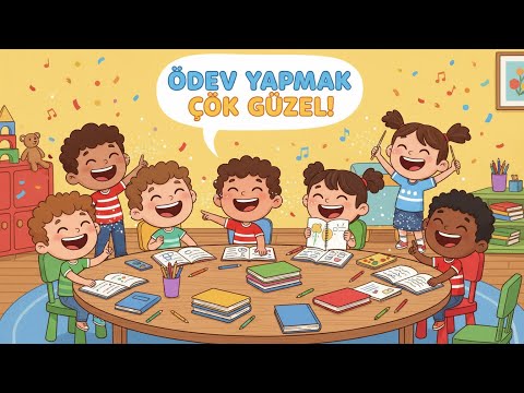 Eğlenceli Ödev Şarkısı- Ödev yapmak çok güzel 🎶