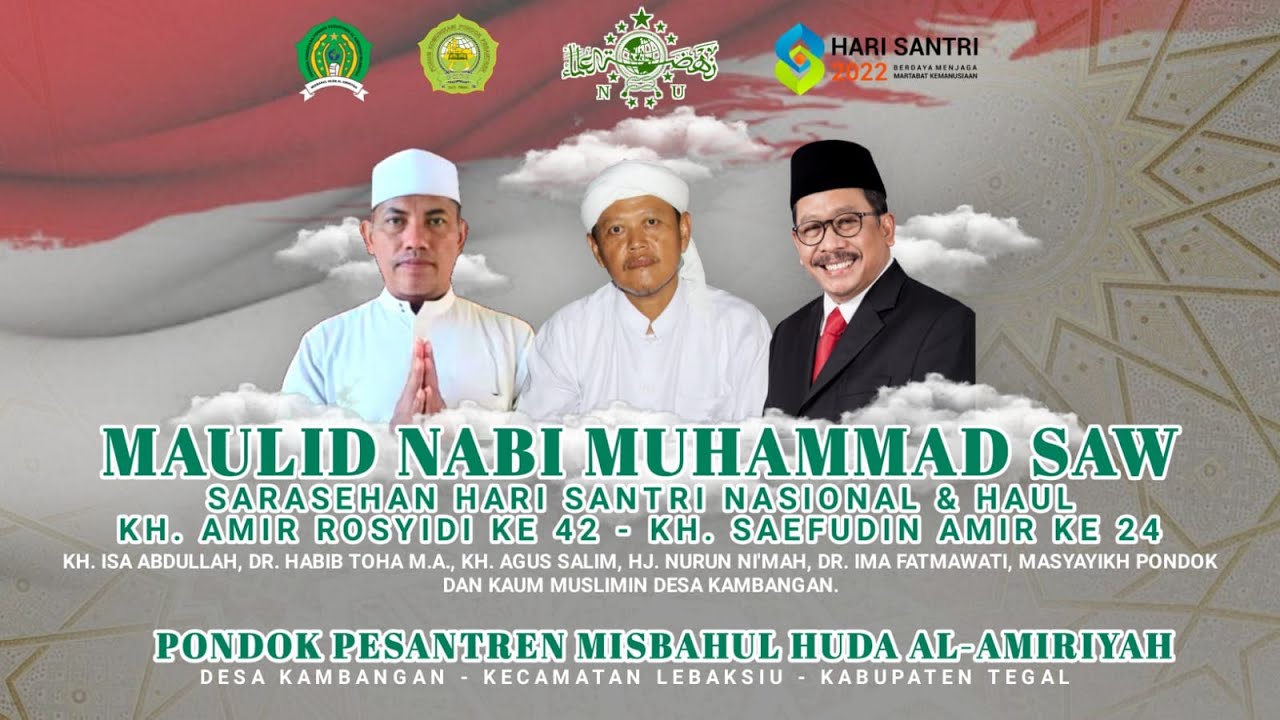 MAULID NABI MUHAMMAD SAW & HAUL KH. AMIR ROSYIDI - KH SAEFUDDIN AMIR PP ...
