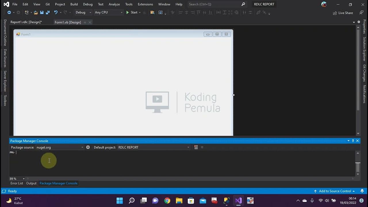 Cara Install RDLC report dan ReportViewer di Visual Studio 2019 - YouTube