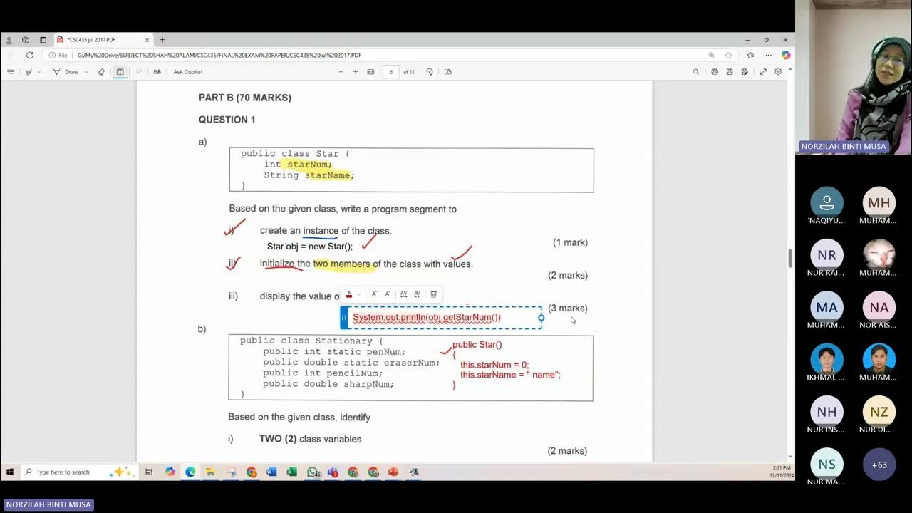 CSC435 LECTURE 20241112 140233 Meeting Recording - YouTube
