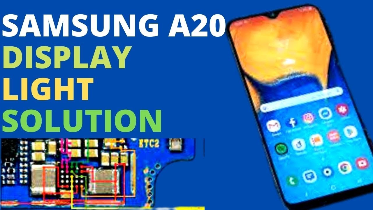Samsung A20 (A205) Lcd Light Problem Solution - YouTube