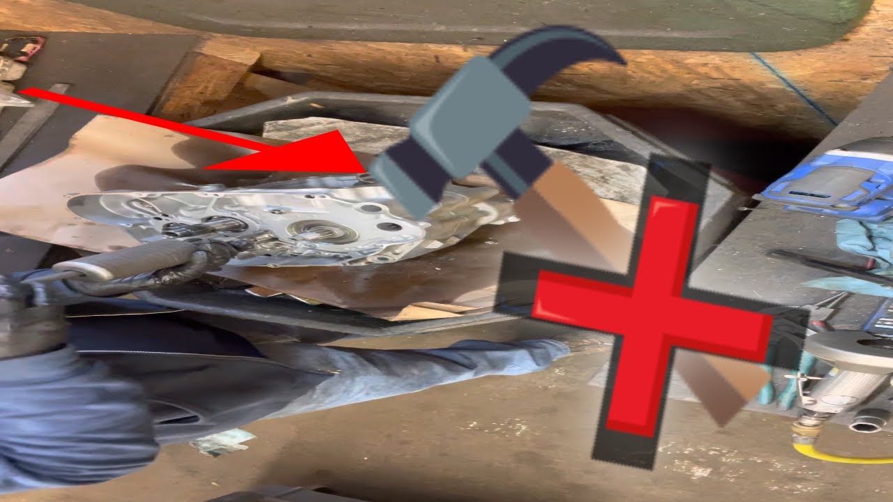 Splitting motorcycle engine case. - YouTube