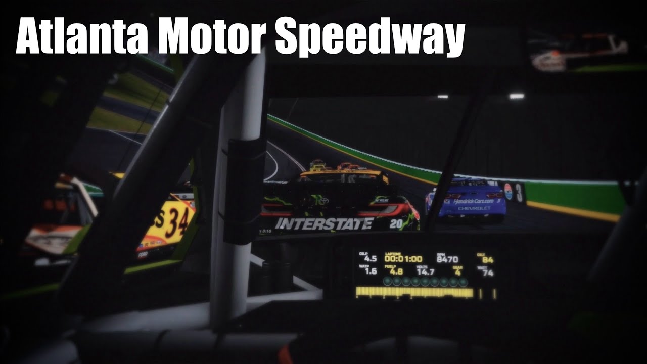 DRIVERS EYE HELMET CAM | 2025 Atlanta NASCAR cup series | iRacing VR ...