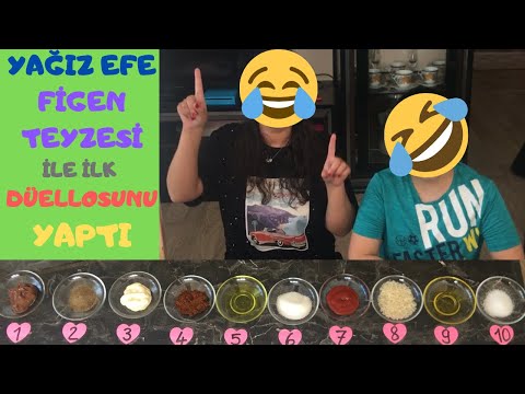 YAĞIZ EFE & FİGEN  TEYZESİ İLE EĞLENCELİ TAT ALMA OYUNU OYNADI. BAKALIM KİM KAZANDI :))