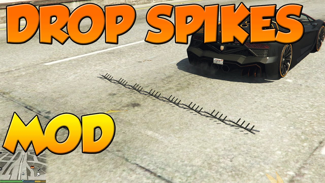 GTA 5 PC MODS - DROP SPIKES - YouTube