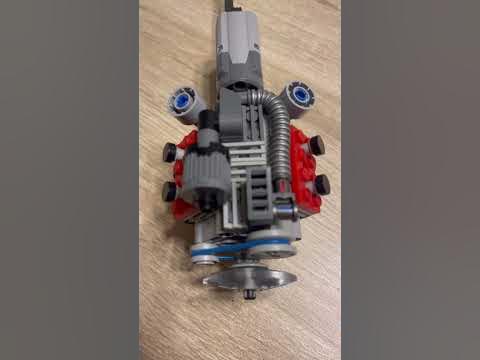 LEGO Technic V4 Twin Turbo Engine #lego #legotechnic - YouTube