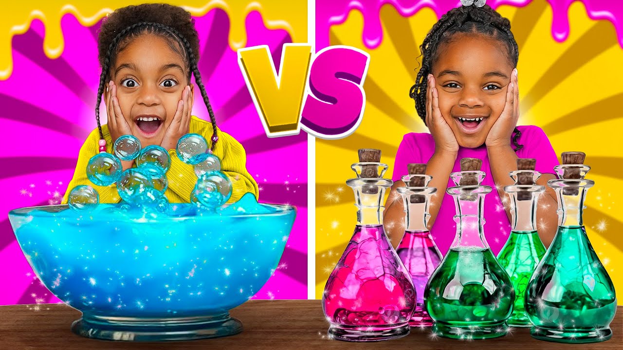 MAKING GIANT FLUFFY SLIME WITH NOVA & AYLA | The Princess Clubhouse ...