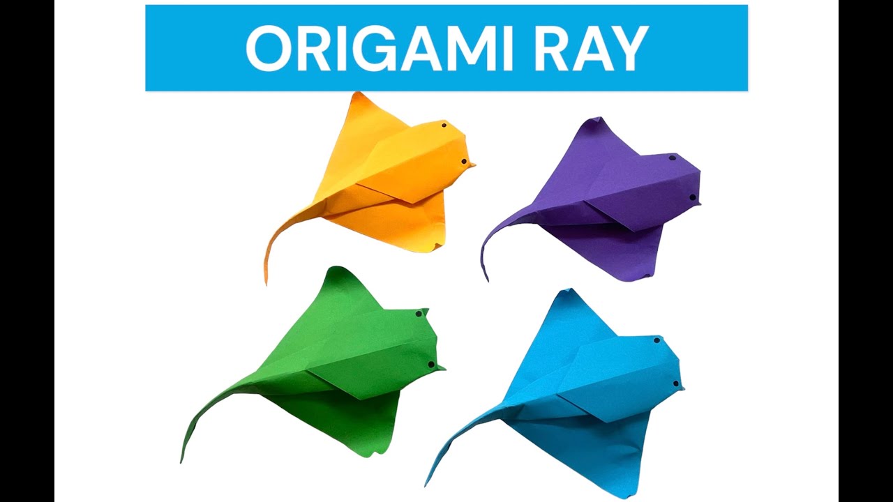 Origami Paper Ray | Raia Papel (PASSO A PASSO) - YouTube
