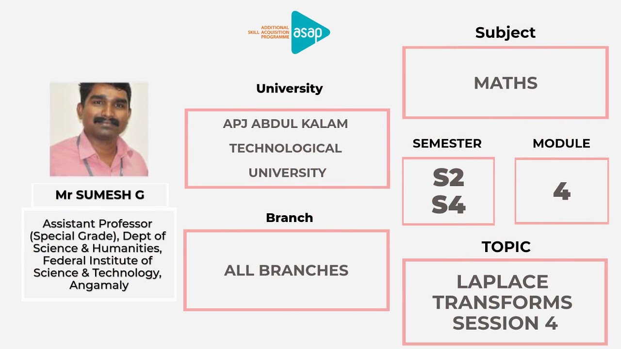 ASAP Engineering Session 101 | 𝐌𝐚𝐭𝐡𝐬 | 𝐒𝟐, 𝐒𝟒 | 𝐋𝐚𝐩𝐥𝐚𝐜𝐞 𝐓𝐫𝐚𝐧𝐬𝐟𝐨𝐫𝐦𝐬 ...