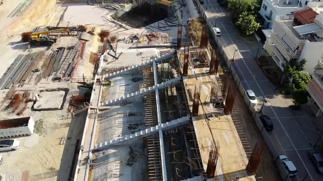 Εργα Γηπεδου 6-7-2018 απο αερα. - YouTube