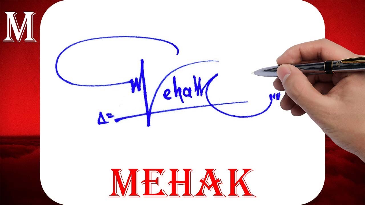 Mehak Name Signature Style - M Signature Style - Signature Style of My ...