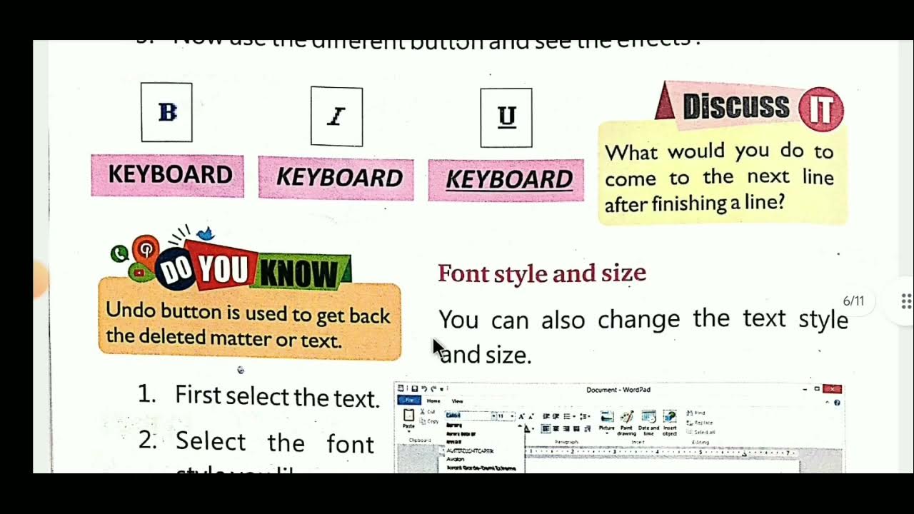 Computer, Class-2, Chapter-6, Typing in WordPad, Book- Computer Concept By Ms. Jyoti - YouTube