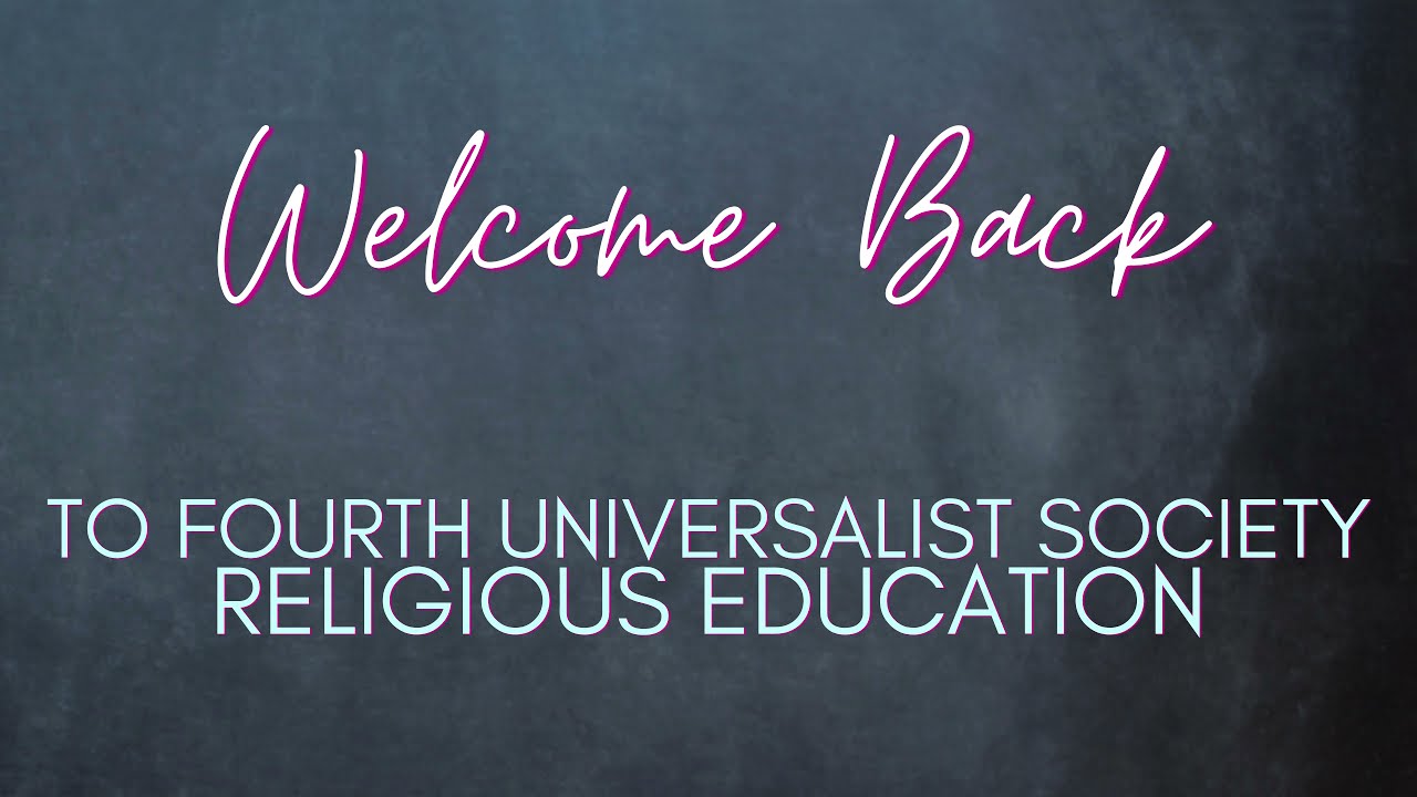 Welcome Back to Religious Education! - YouTube