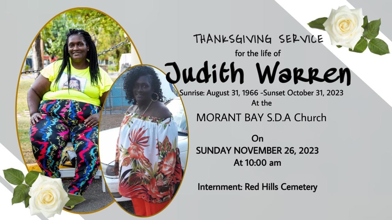 Thanksgiving Service For The Life of Judith Warren | Sun Nov 26, 2023 ...