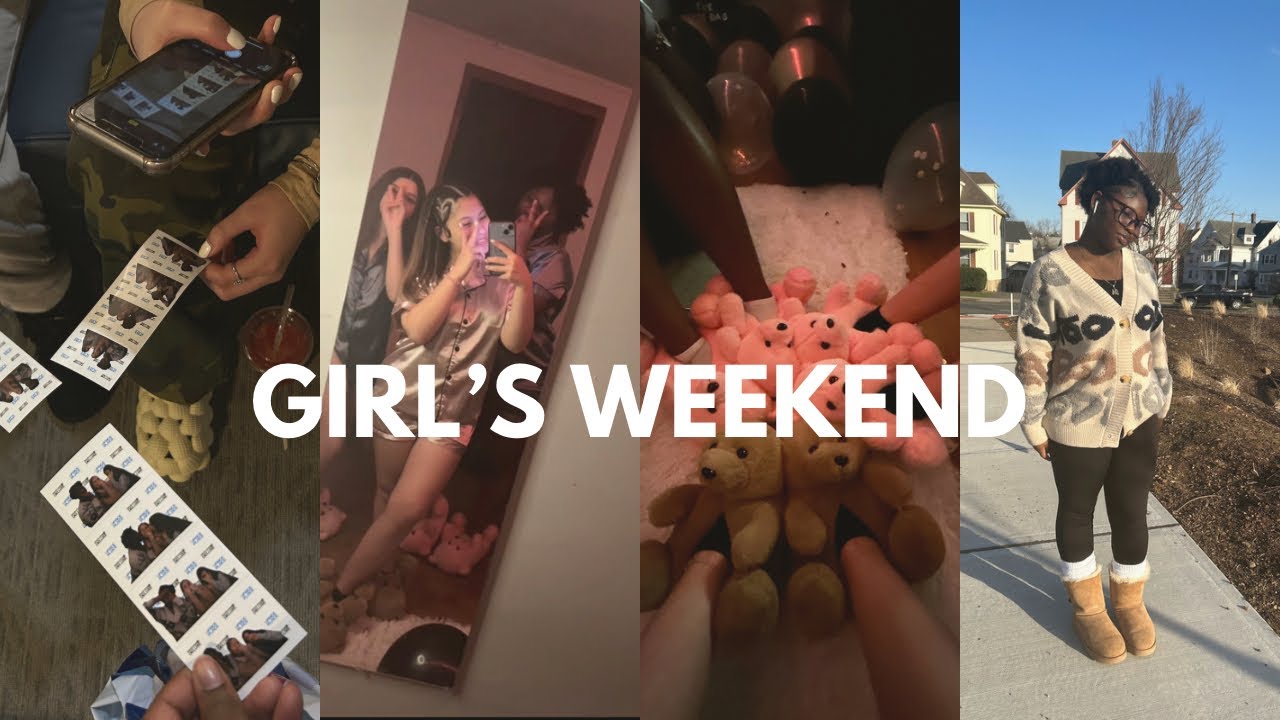 girls weekend ( mall, sleepover, matching pjs ) - YouTube