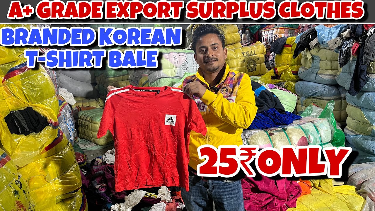 1 बेल में 2 ka kaam || mens & ladies Mix T- Shirt bale || Export ...