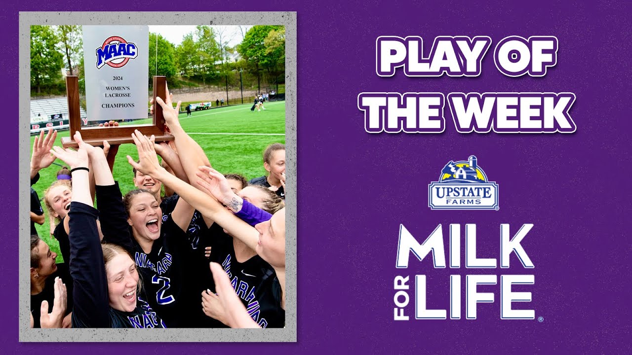Upstate Farms Play Of The Week | Women's Lacrosse Wins The MAAC - YouTube