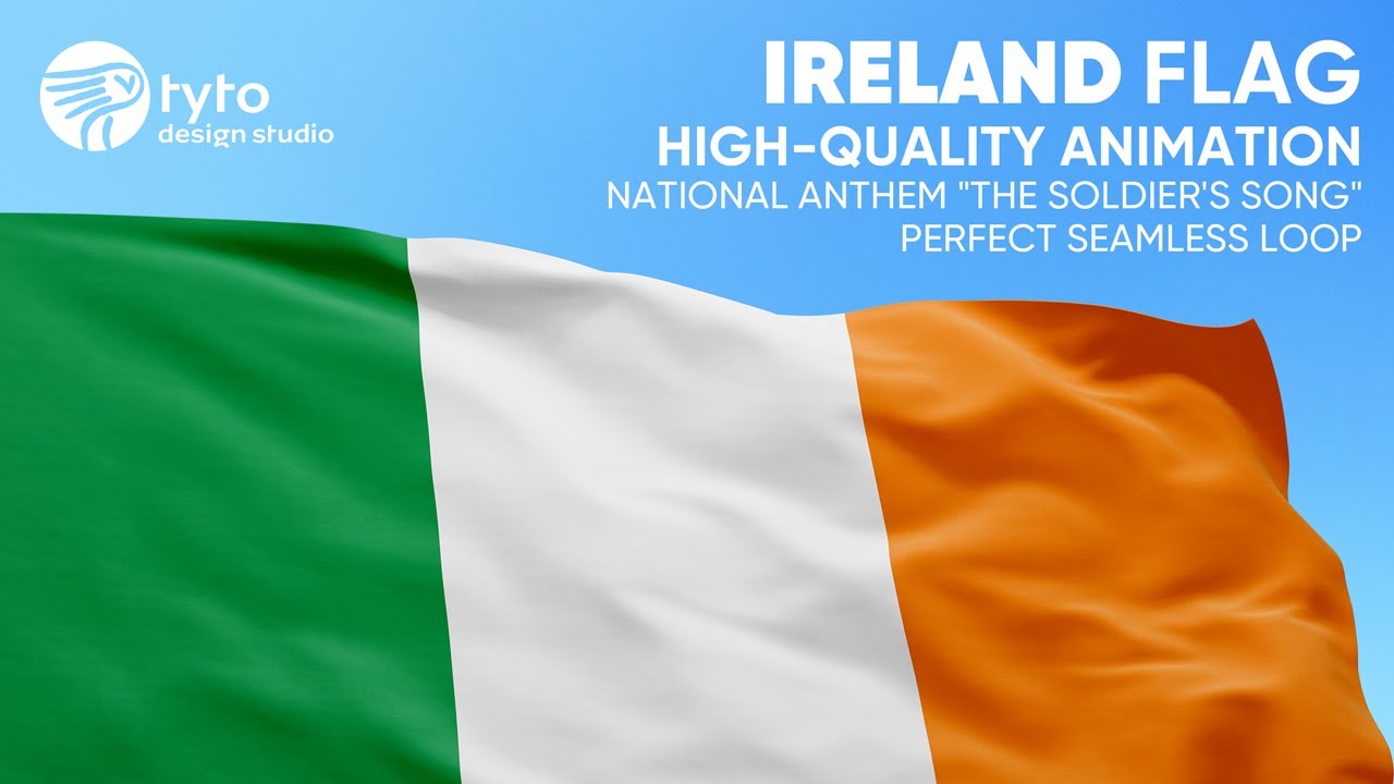 Ireland Flag Animation - YouTube