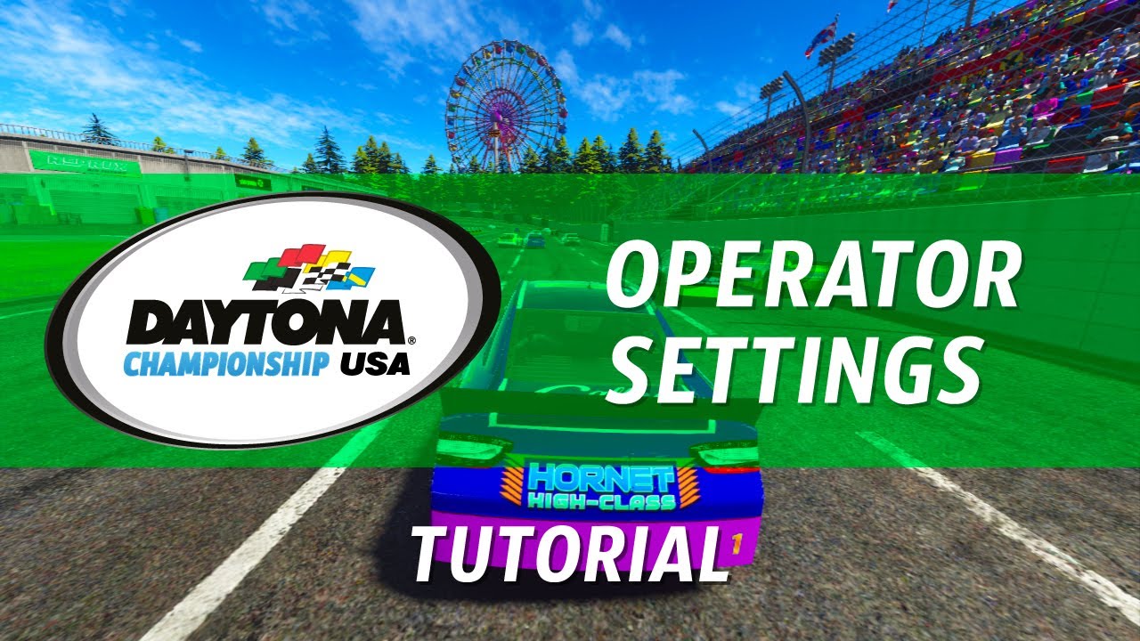 Daytona: Operator Settings Tutorial | Sega Amusements - YouTube