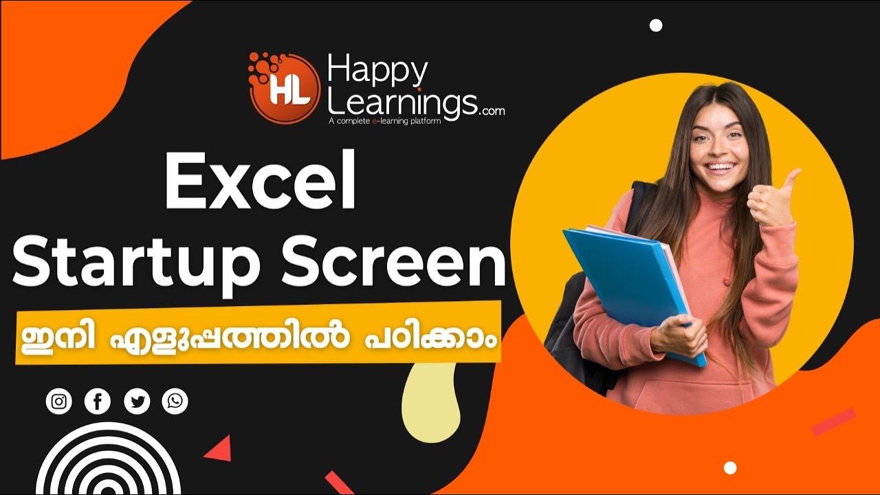 2 Excel Startup Screen - YouTube