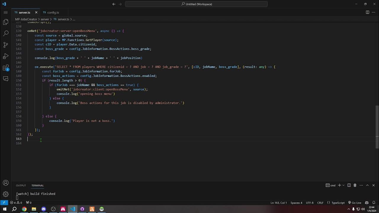 Crafting a Dynamic Job Creator Script in TypeScript for FiveM: Live coding Session! - YouTube