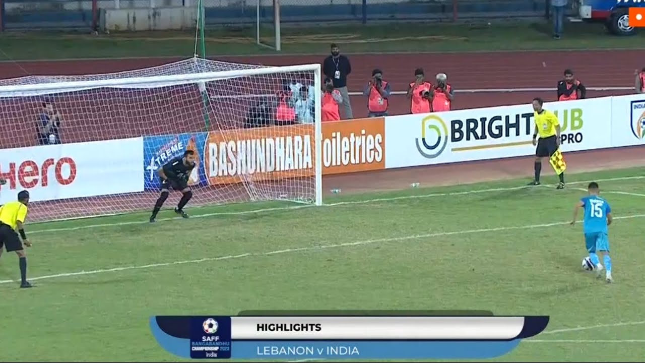 #SAAF FOOTBALL INDIA VS LEBANON PENALTY SHOUT OUT 01/072023 - YouTube