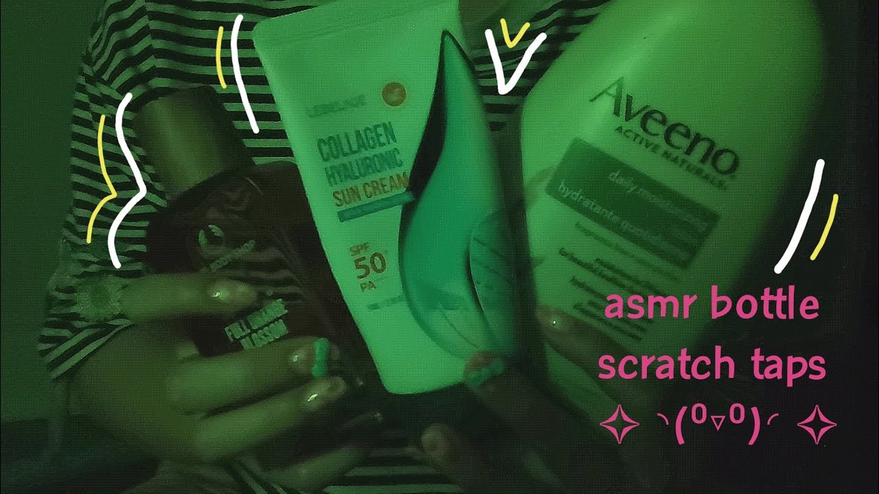 fast and aggressive asmr | scratchy tapping and gripping bottles - YouTube