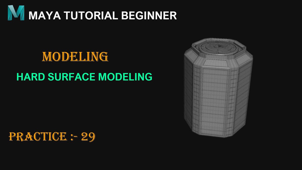 Autodesk Maya 2023 Hard Surface Modeling Practice 28 - YouTube