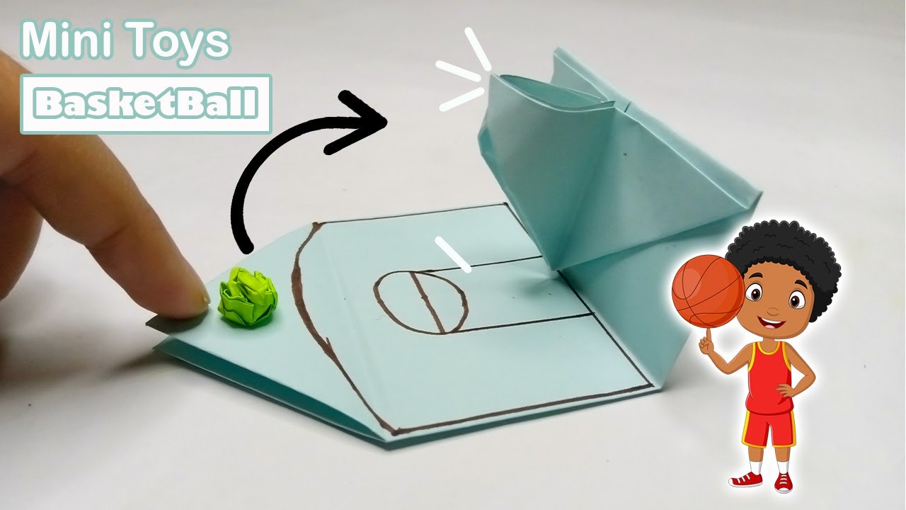 Make Easy Origami Mini Paper Basketball Toy | Moving Paper Toy Pop It ...