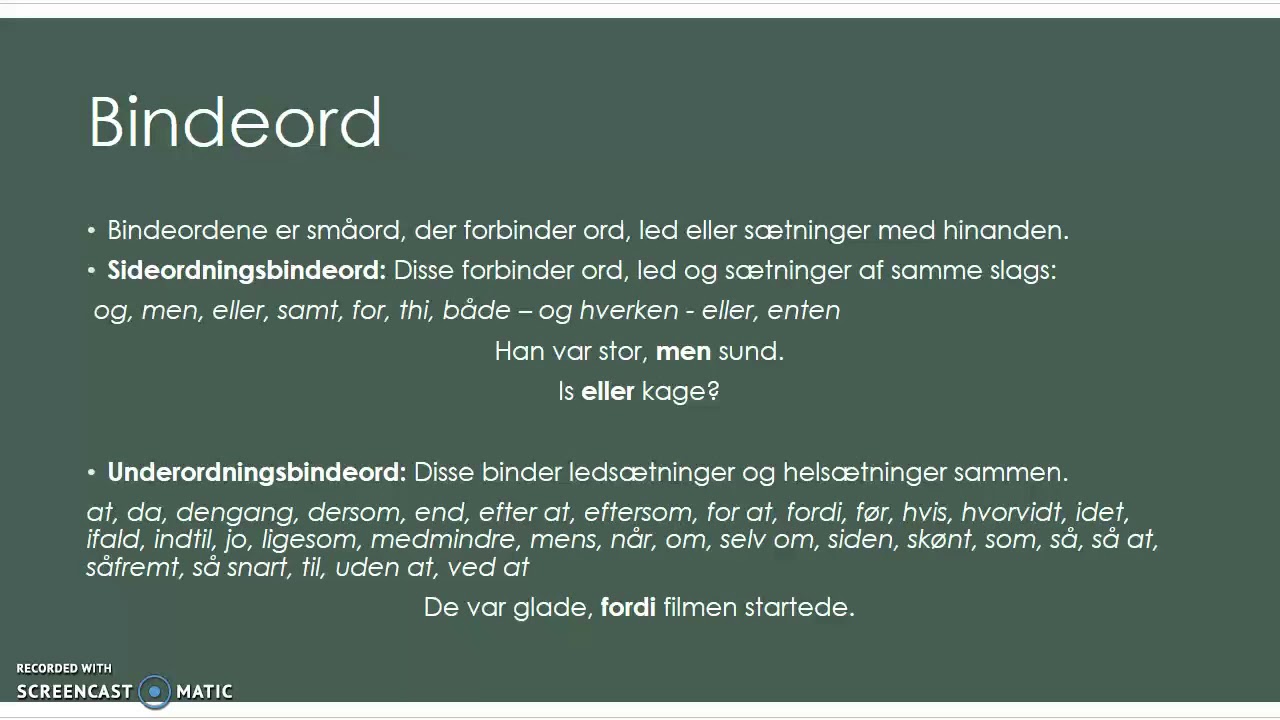 Bindeord - YouTube