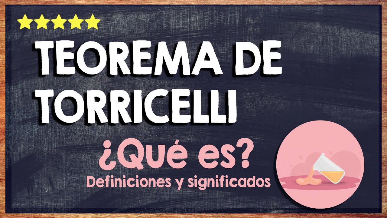 ¿Qué es el Teorema de Torricelli? 🙏 Aprende el Teorema de Torricelli y ...