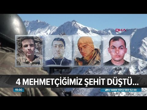 4 Mehmetçiğimiz şehit düştü!  - Atv Haber 20 Nisan 2019