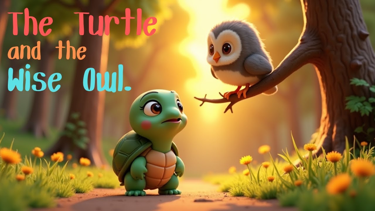 The Turtle and the Wise Owl | Kids Bedtime Story with a Moral - YouTube