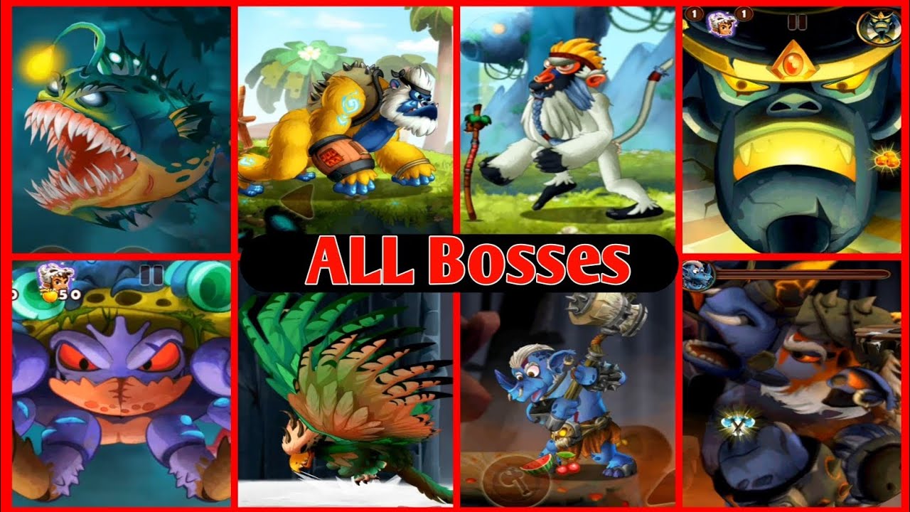 jungle adventure 3 all bosses - YouTube