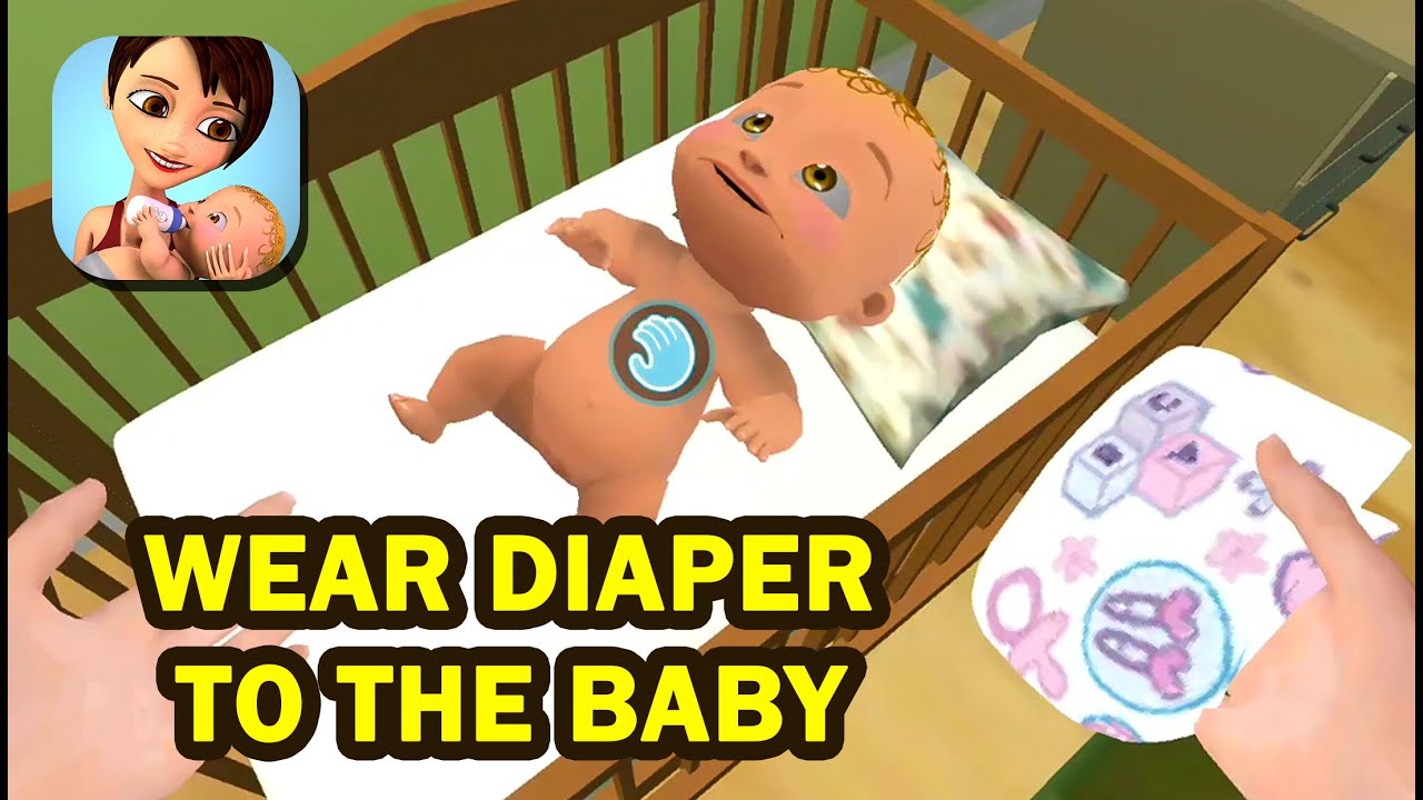 Mother Life Simulator Game #11 | Wear Diaper to the Baby - YouTube