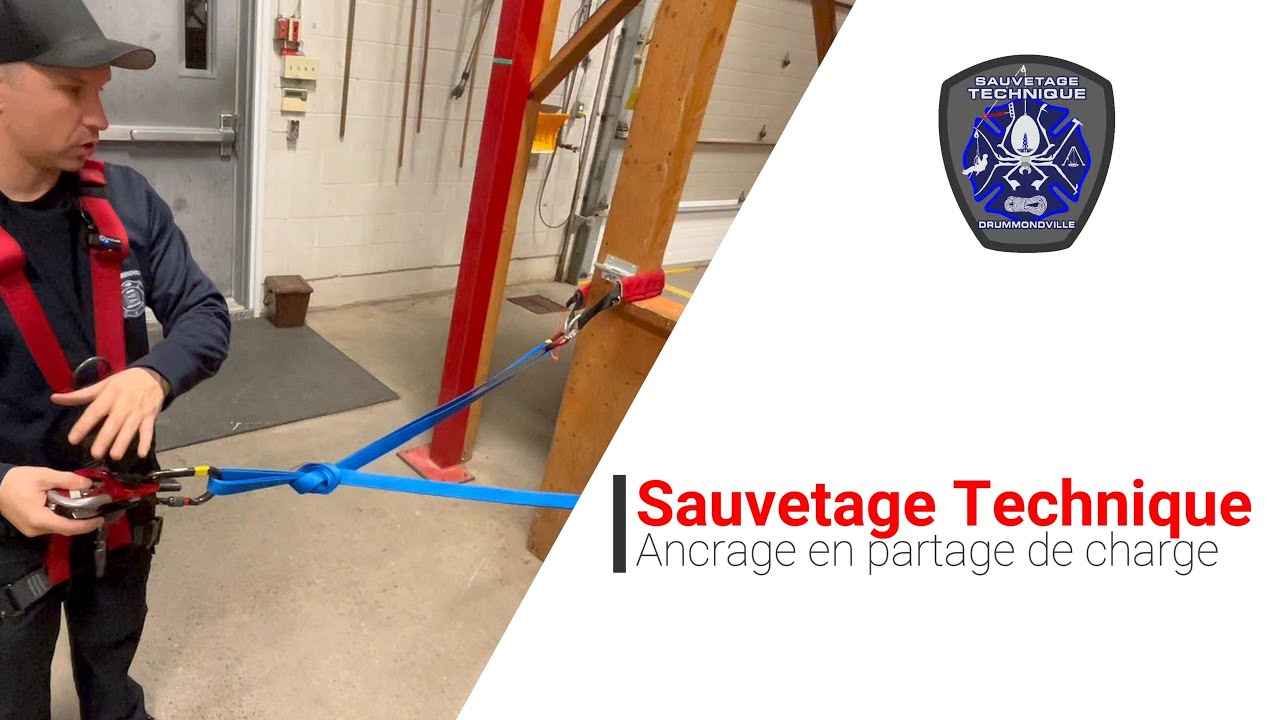Ancrage en partage de charge avec webbing « 2 point Load sharing anchor ...