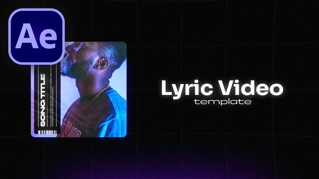 Grid - Lyric video template for After Effects | Music visualizer | Song ...
