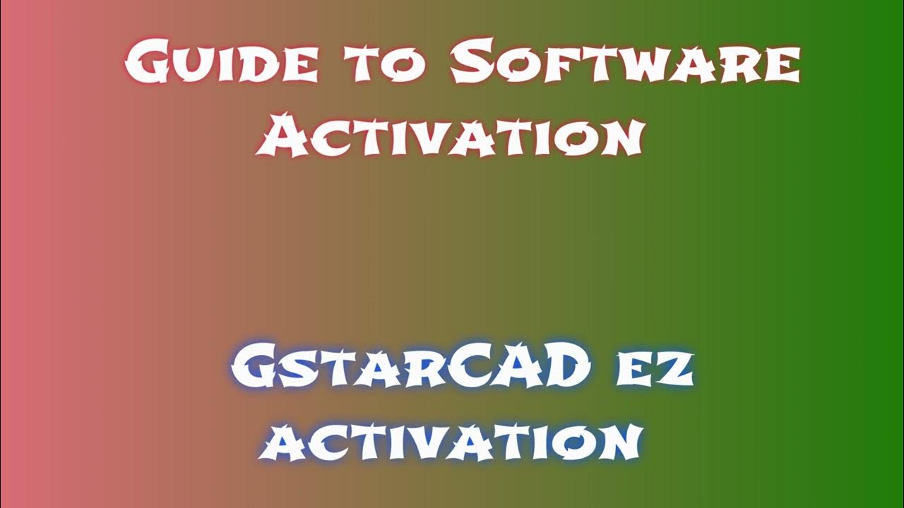GstarCAD Installation Tutorial: Easy Steps - YouTube
