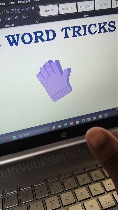 Ms Word Gloves 🧤 Secret Tricks #computer #msword #shorts #ytshorts #youtubeshorts #shortsfeed # ...