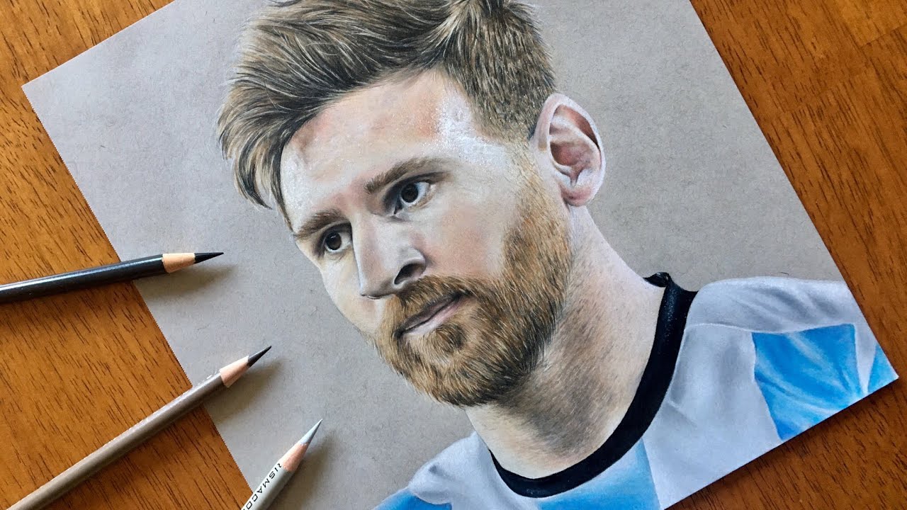 Drawing Lionel Messi - YouTube